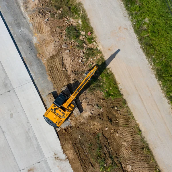 Excavator birds eye view Stock Photos, Royalty Free Excavator birds eye ...