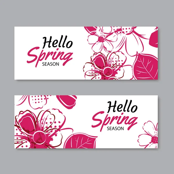 Spring season banner — Stock Vector © artisticco #6490475