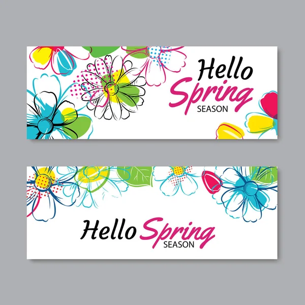 Spring season banner — Stock Vector © artisticco #6490475