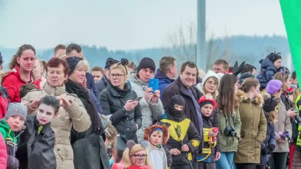 Crowd Waiting Parade Having Cameras Ready One Biggest Most Traditional ...