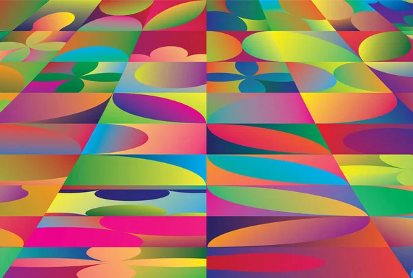 Abstract pattern with geometric motifs — Stock Vector © markovka #22171917