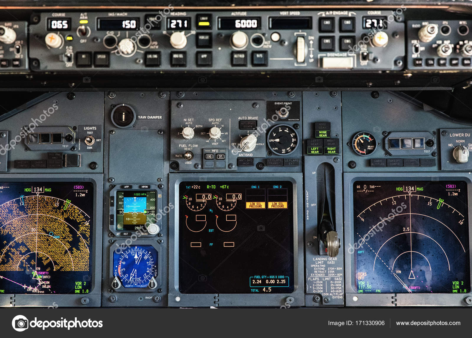 Aircraft Control Panel — Stock Photo © atosan #171330906