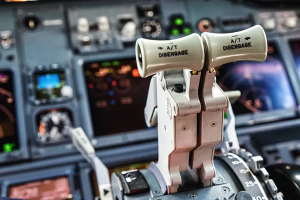 Cockpit Detail, Aircraft Throttle - Stock Image - Everypixel