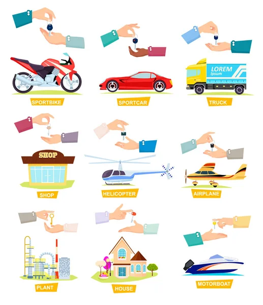 Set of modern flat design icons on the topic of online shopping and ...