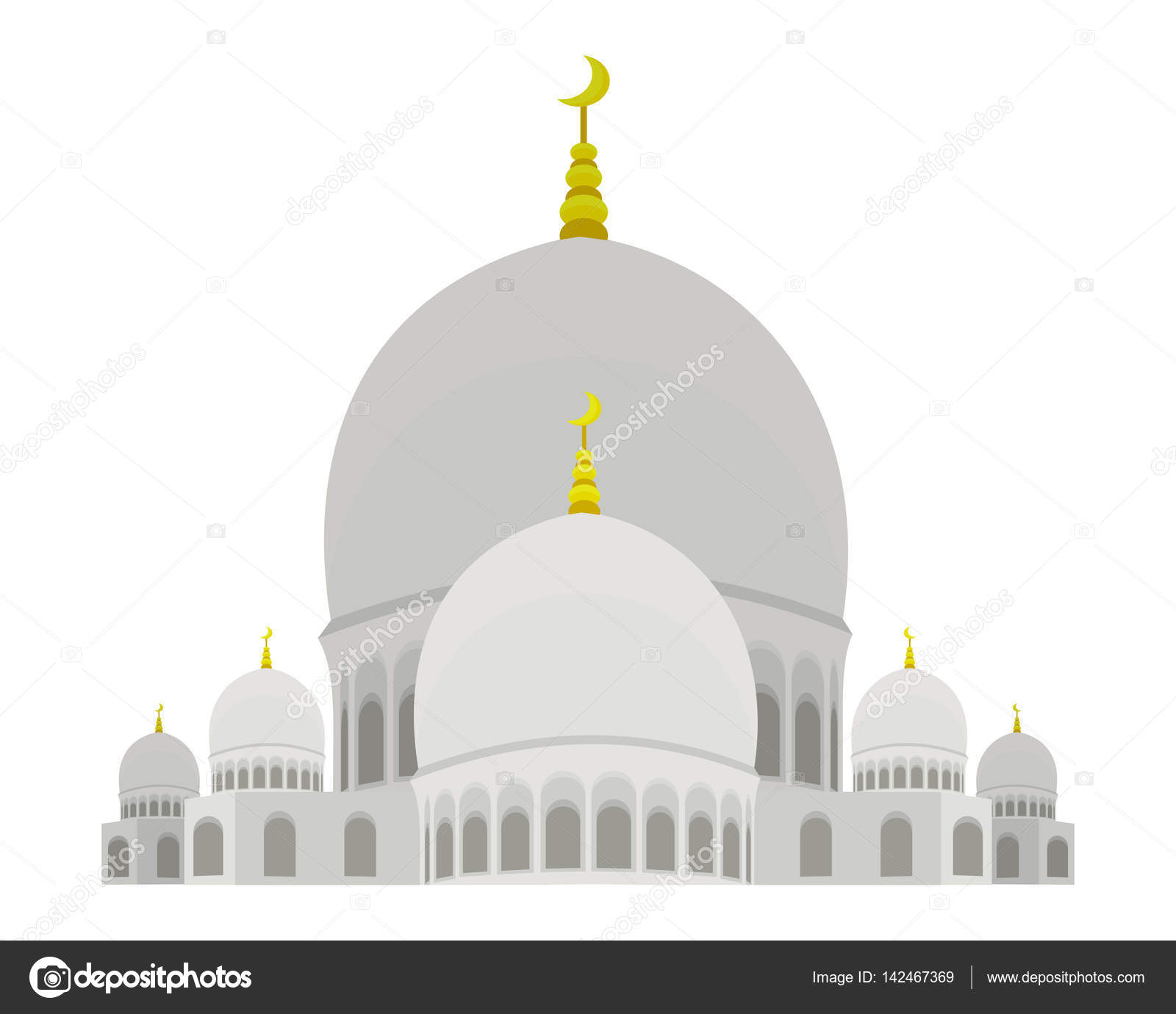 Sheikh Zayed Mosque Stock Vector Image by ©robuart #142467369