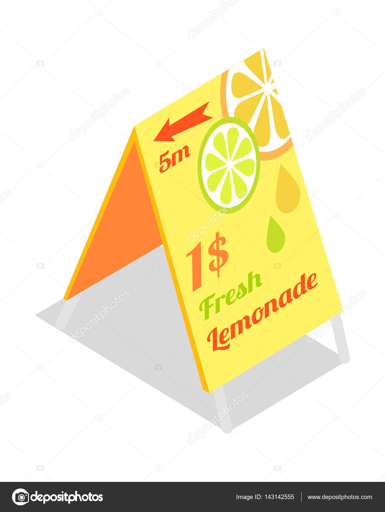 Fresh Lemonade Advertisement Banner. Directory Guide Stock Vector by ...