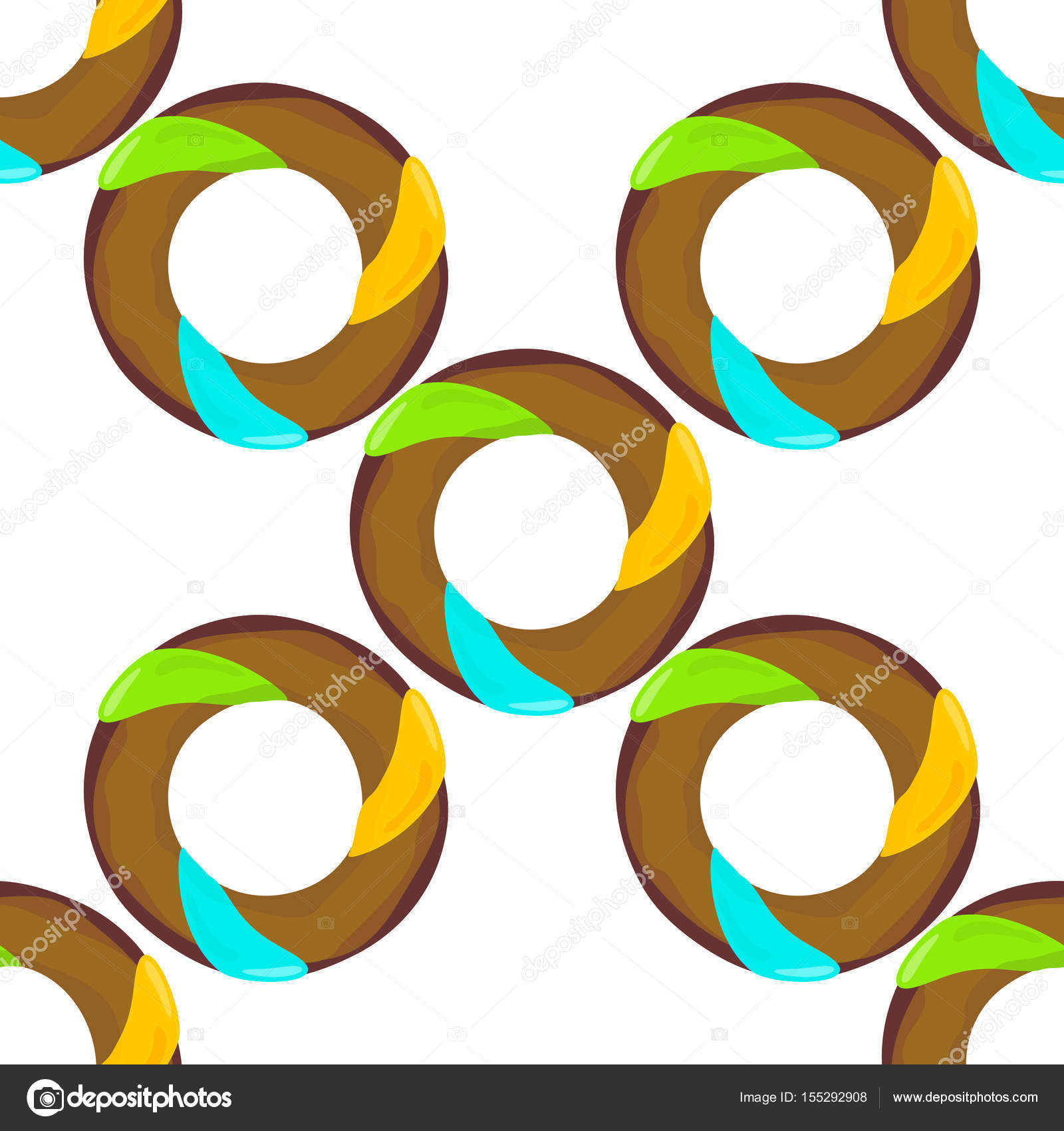 Donut Seamless Background Texture Pattern Stock Vector Image by ...