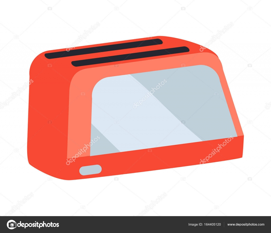 Toaster Vector Illustration in Flat Design Stock Vector Image by ...