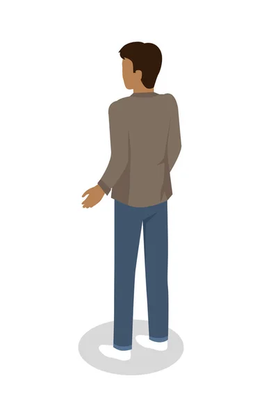 Animated Man Standing Sideways