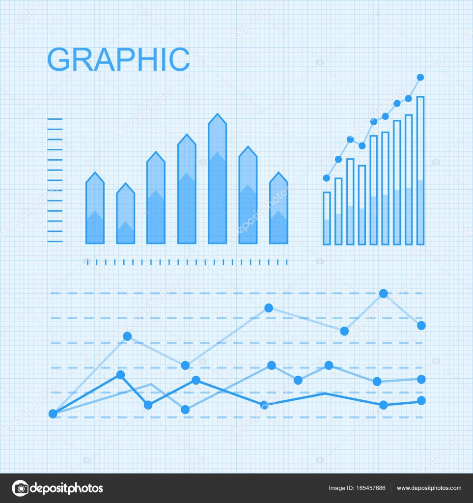 Set of Vector Graphs and Diagrams for Infographics Stock Vector by ...