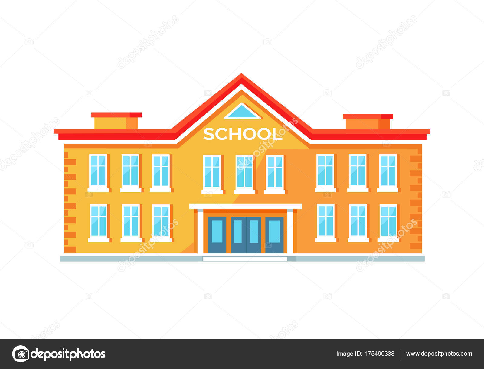 Schulhaus Vektor