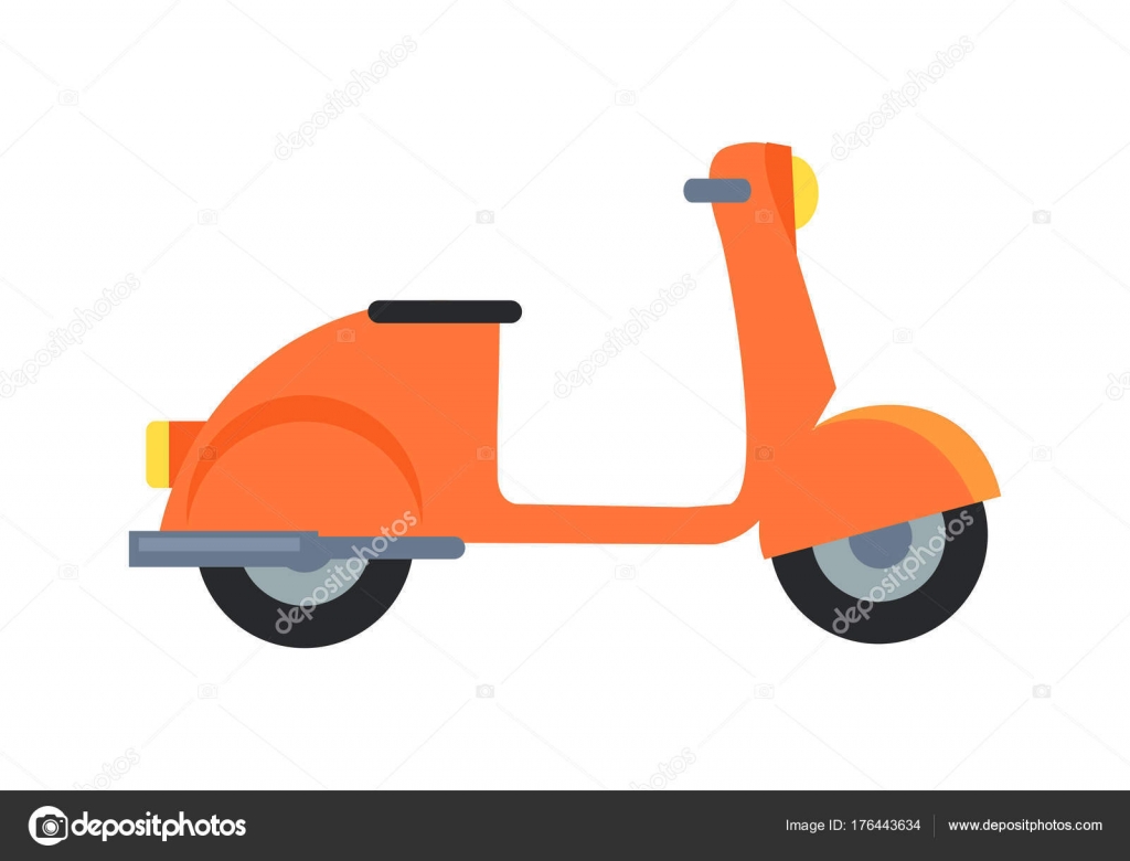 Icon of Motor Scooter Vector Illustration Stock Vector by ©robuart ...