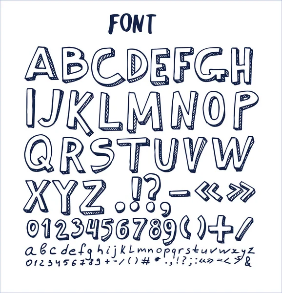 Doodle sketch font Stock Vector Image by ©Elinacious #48728221