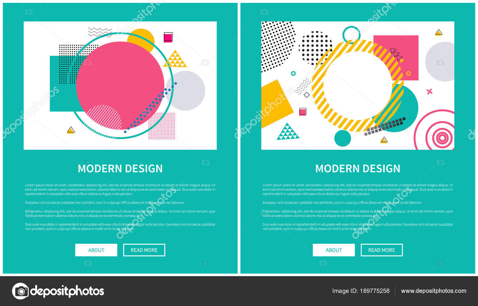 Modern Design Pages Set on Vector Illustration Stock Vector by ©robuart ...