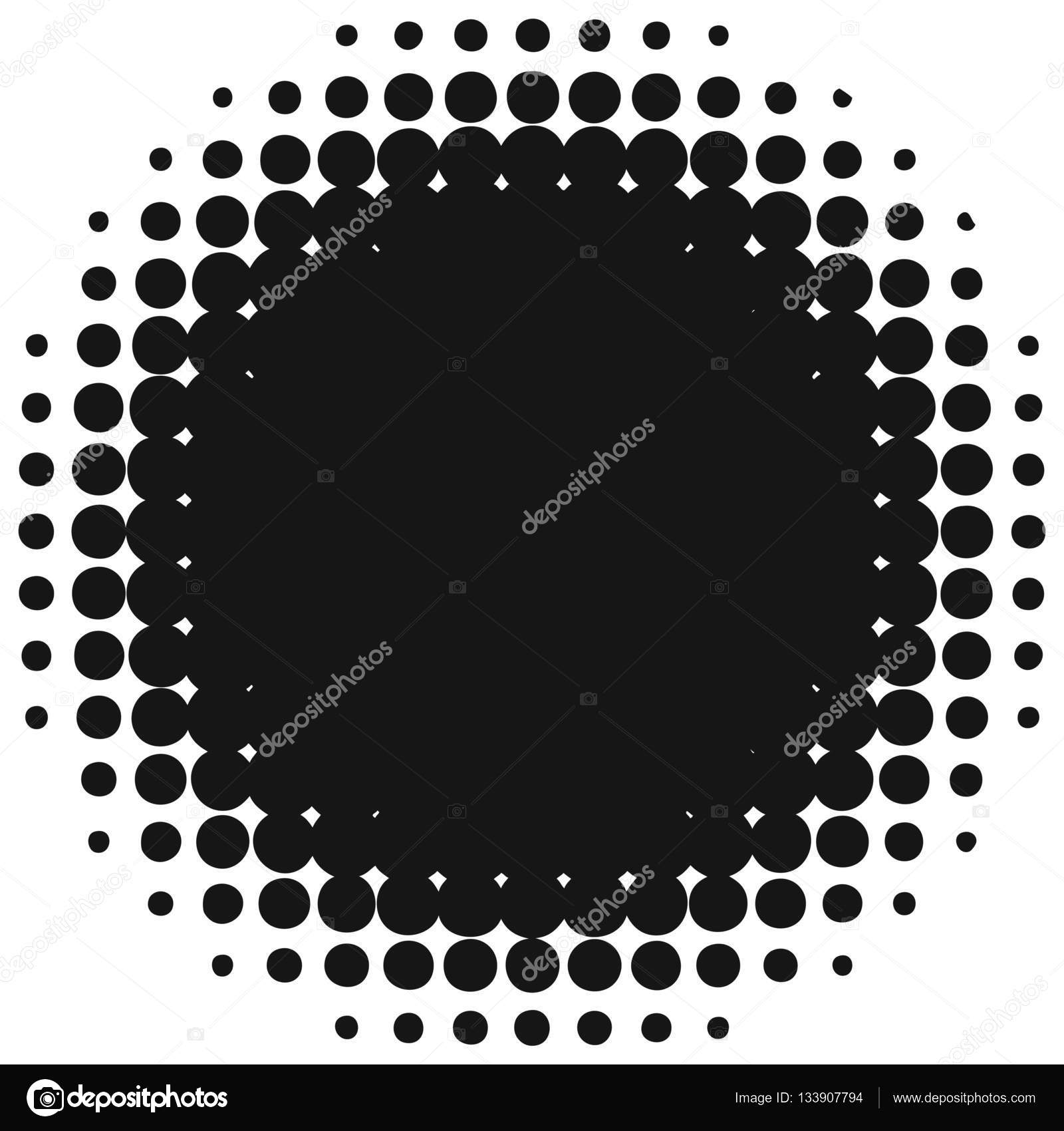 Round halftone element in vector format Stock Vector Image by ...