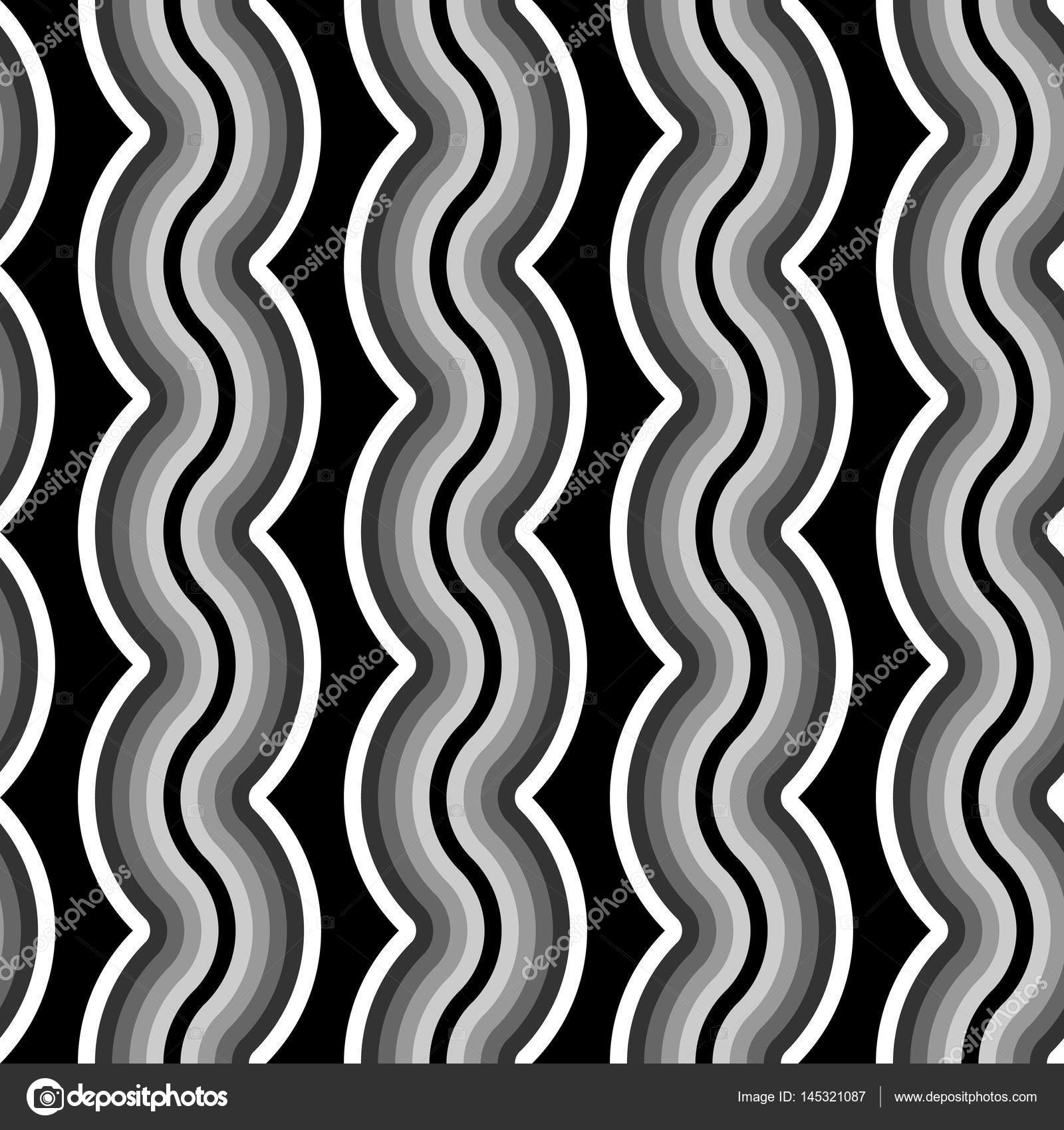 Design seamless monochrome waving pattern — Stock Vector © amicabel ...