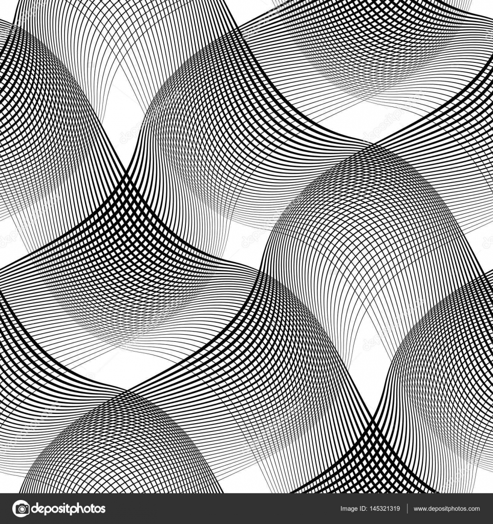Design seamless monochrome waving pattern — Stock Vector © amicabel ...