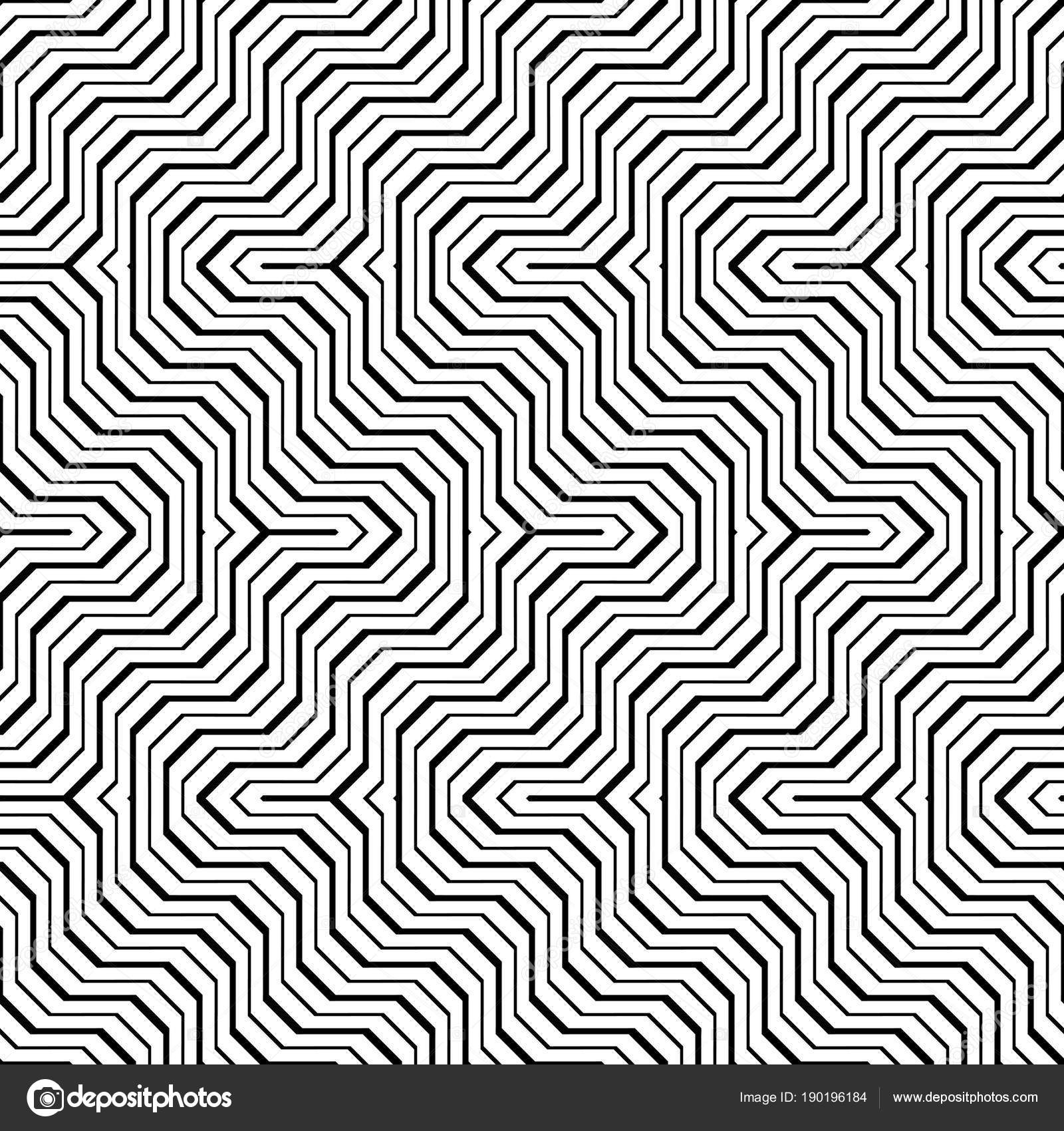 Design seamless monochrome zigzag pattern Stock Vector Image by ...