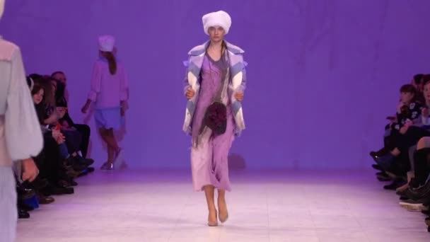 Girl model on the catwalk at fashion show Stock Video Footage by ©sun ...