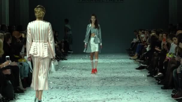 Girl model on the catwalk at fashion show Stock Video Footage by ©sun ...