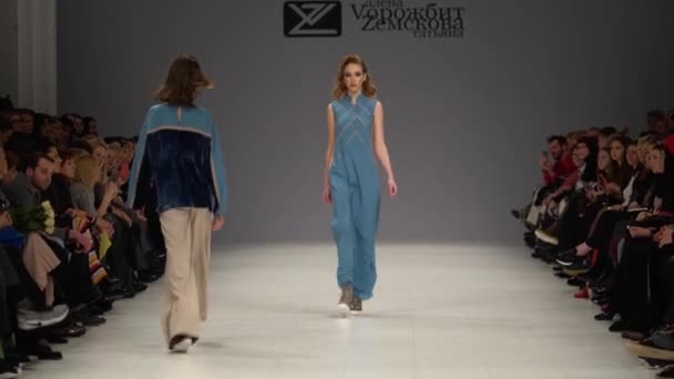 Girl model on the catwalk at fashion show Stock Video Footage by ©sun ...