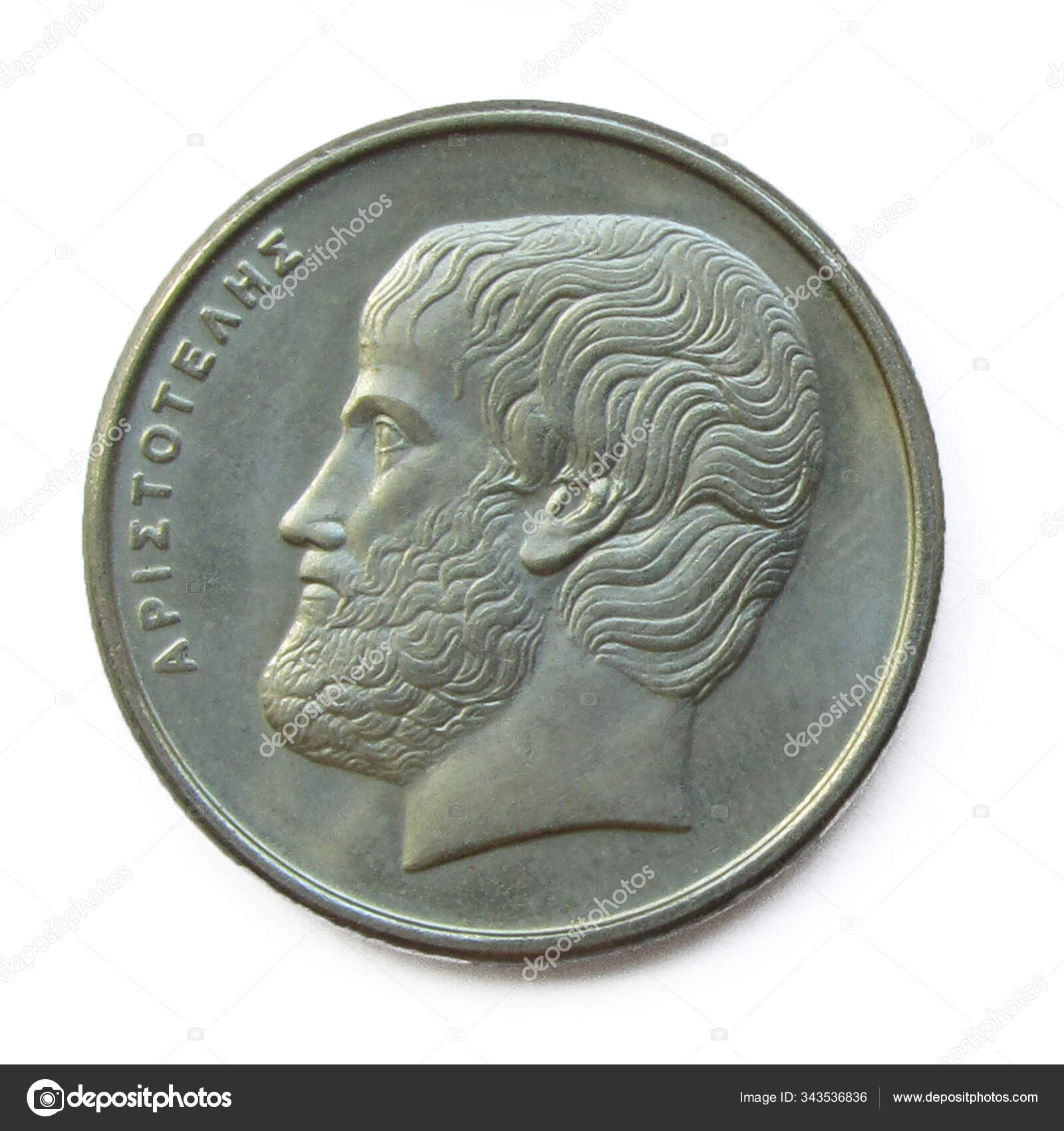 Aristotle portrait, famous ancient Greek philosopher during the ...