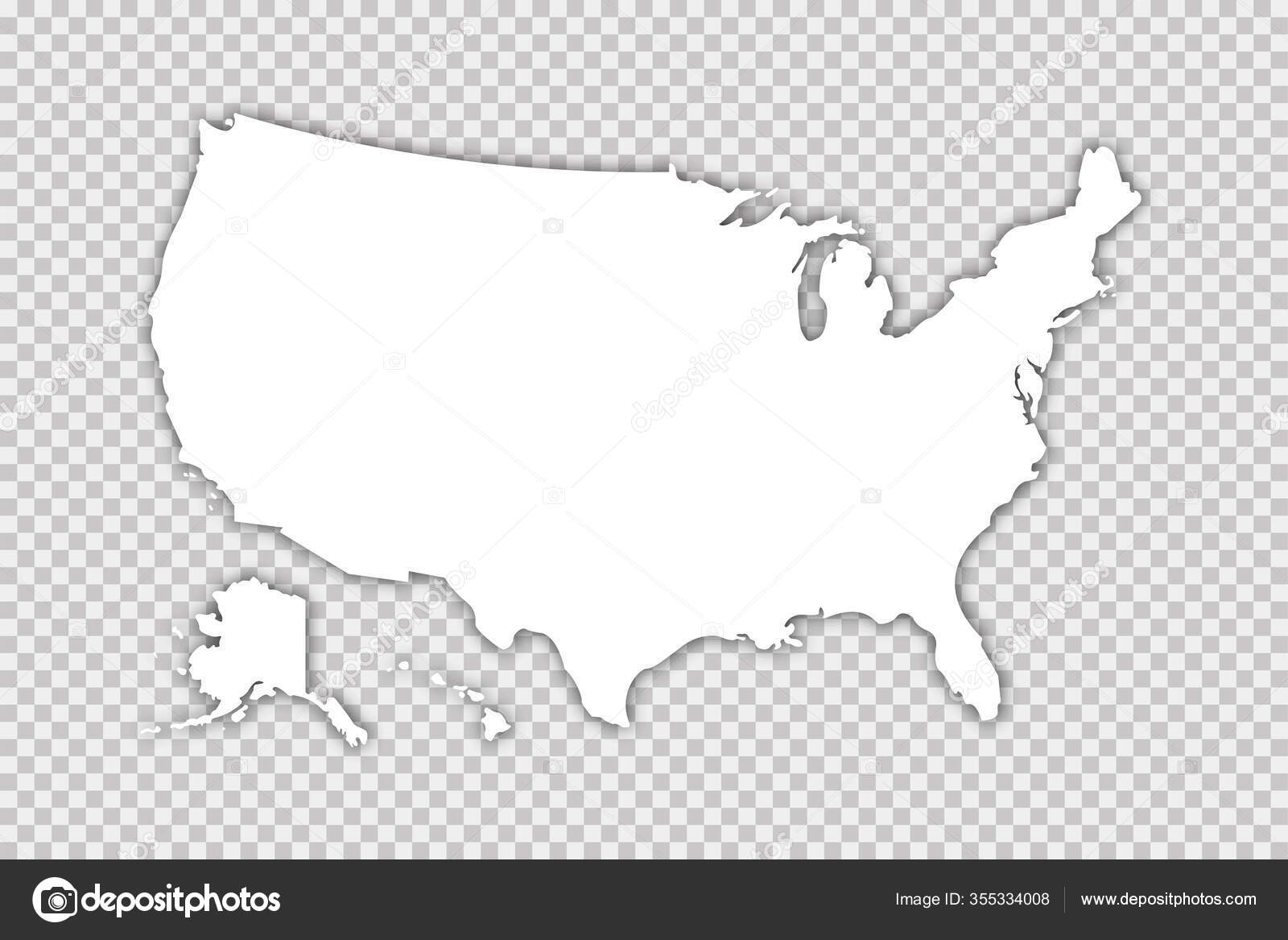 Us Map Outline Vector