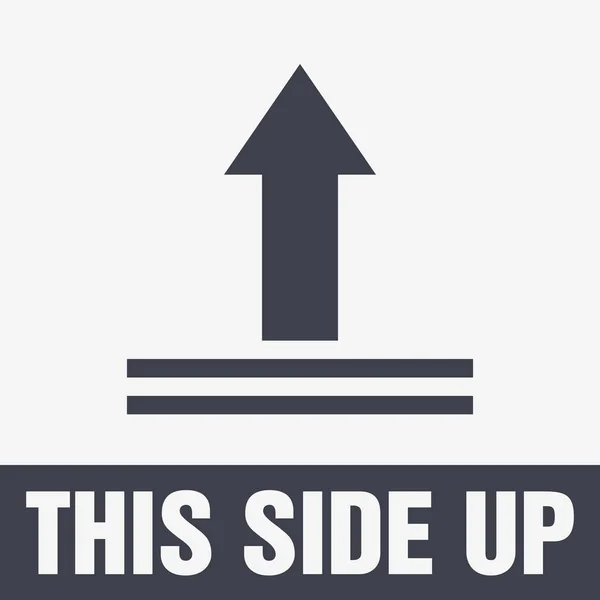 This Side Up Icon. This Way Up Sign. Packaging Symbol — Stock Vector ...