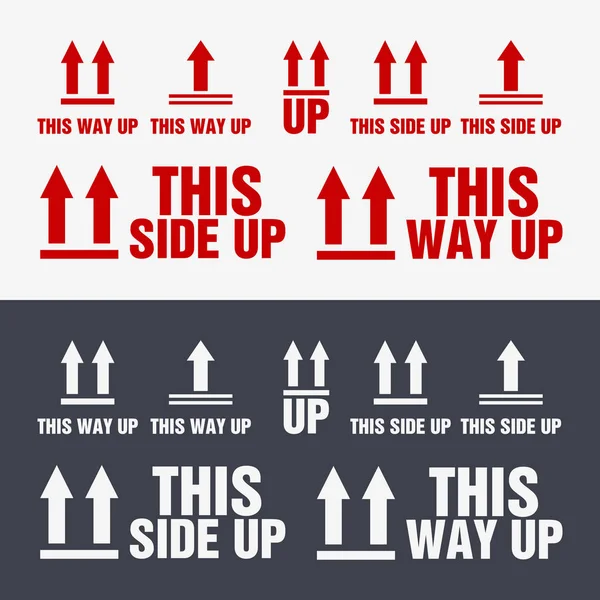 This Side Up Icon. This Way Up Sign. Packaging Symbol Stock Vector ...