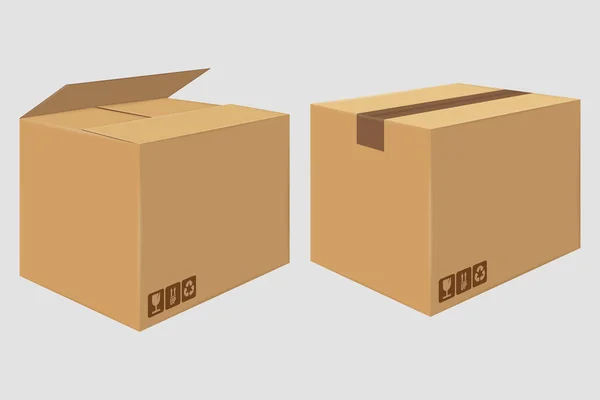 Cardboard box Stock Vector Image by ©olgamilagros #54535395