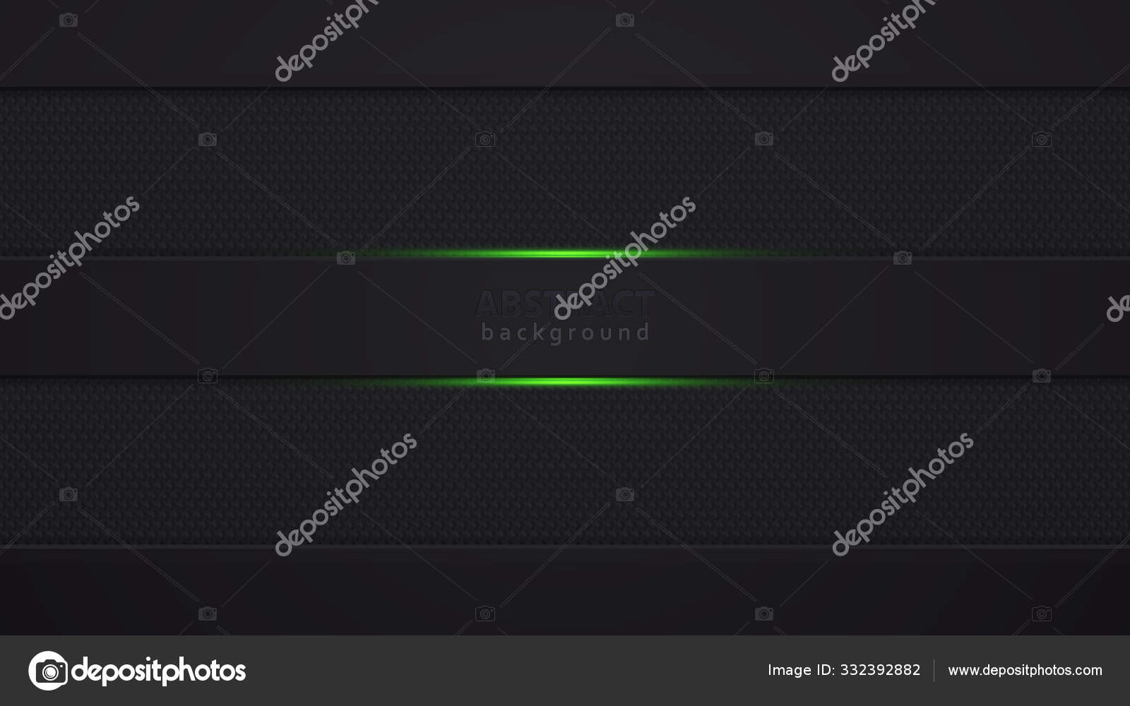 Layout design tech. Green and black contrast abstract technology ...