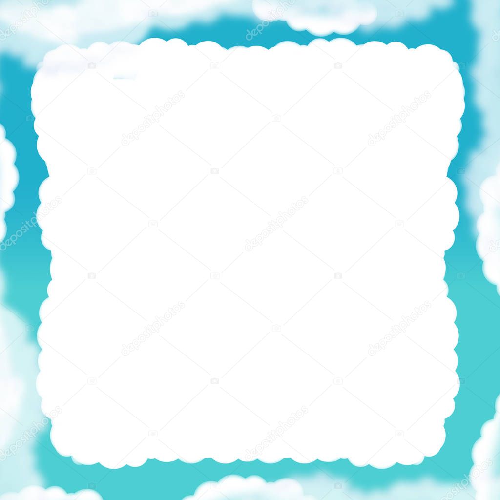 Cartoon cloud frame — Stock Photo © agaes8080 #149921296