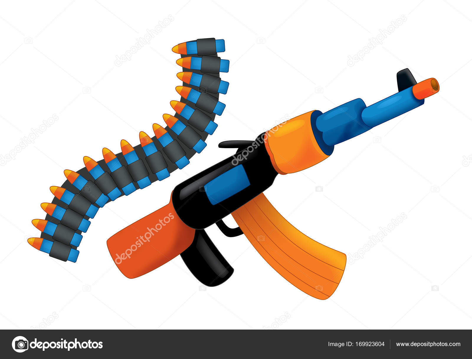 Cartoon Machine Gun