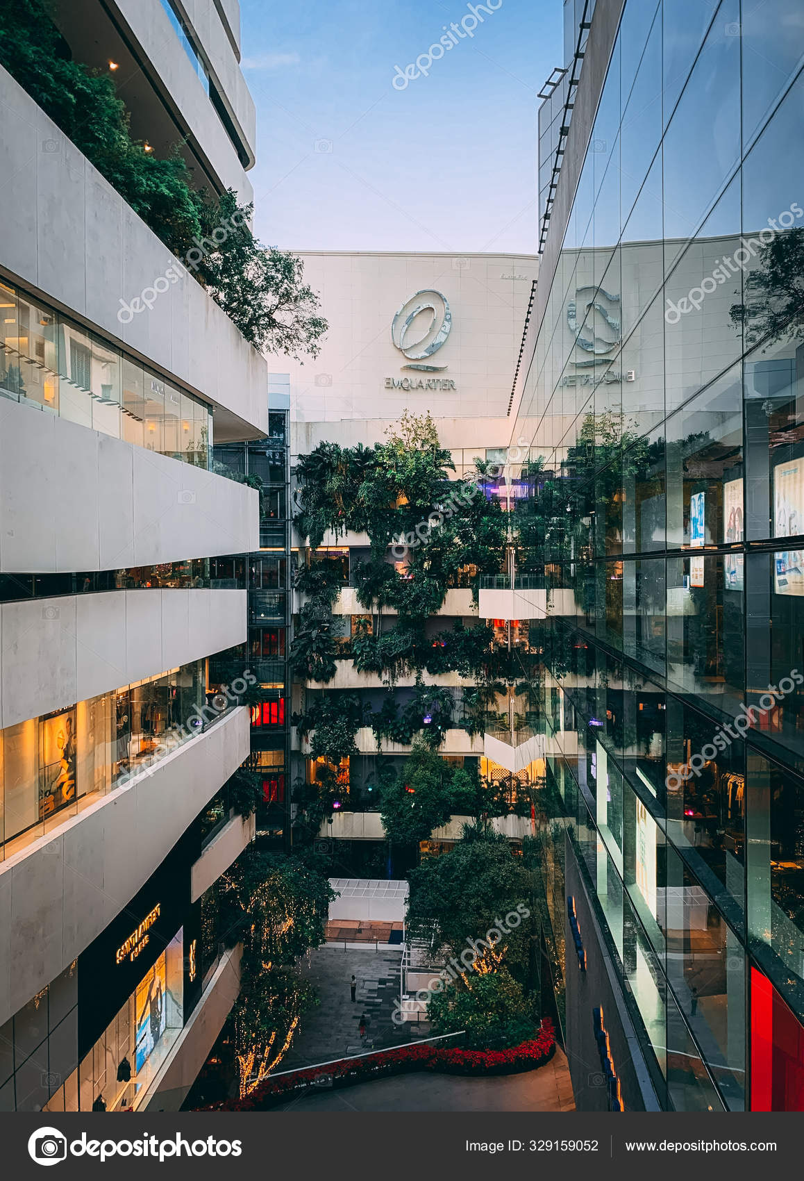 Emquartier, a mall at Phrom Phong, on Sukhumvit Road in Bangkok ...