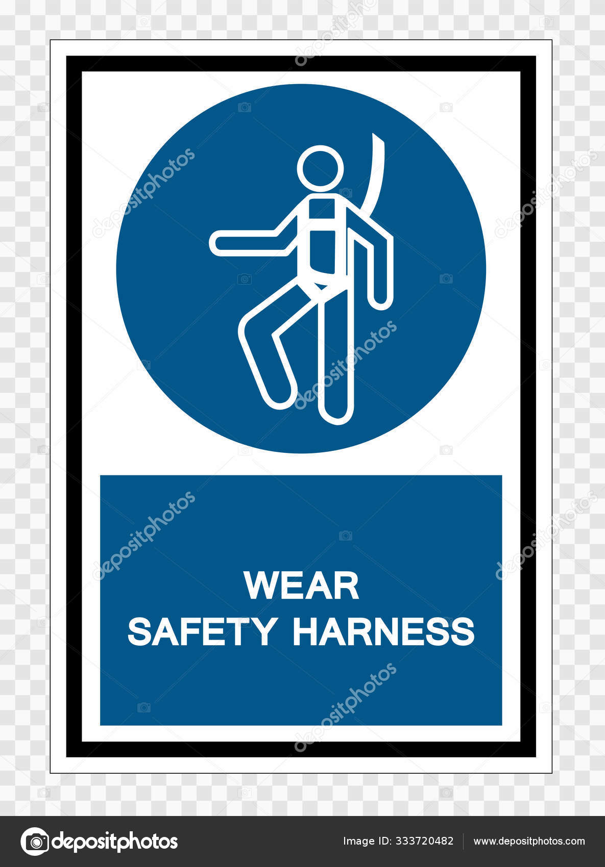 Safety Harness Sign