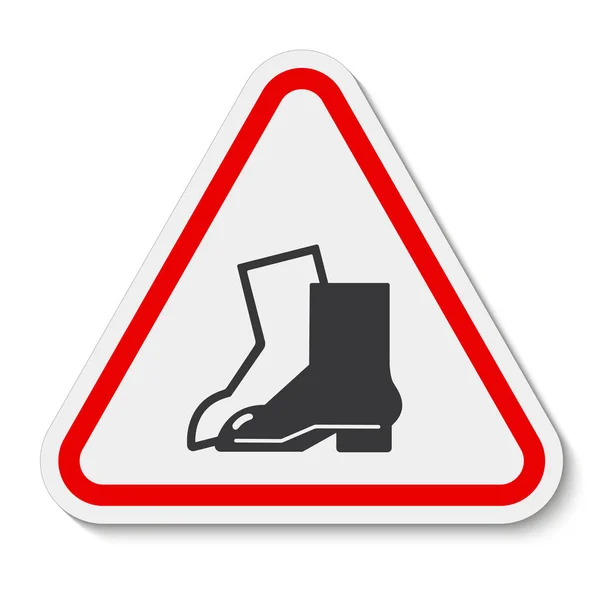 Safety First Foot Protection Required In This Area Symbol Sign, Vector ...