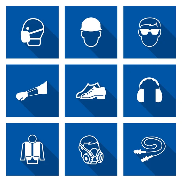 Required Personal Protective Equipment Ppe Symbol Safety Icon Stock ...