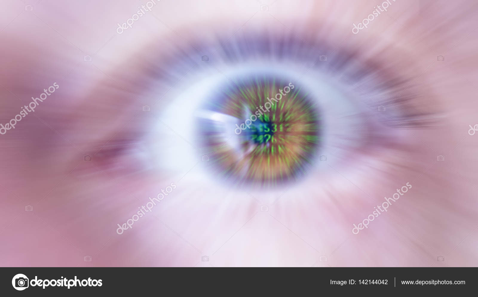 Matrix eyes concept, data encryption — Stock Photo © vitomirov #142144042