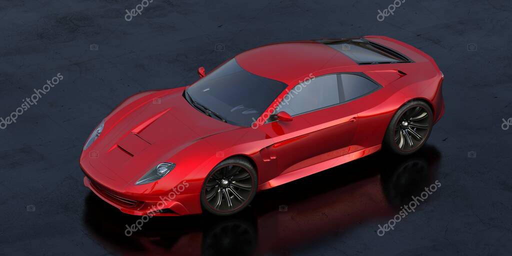 Representación 3D de coches genéricos sin marca en un entorno de ...