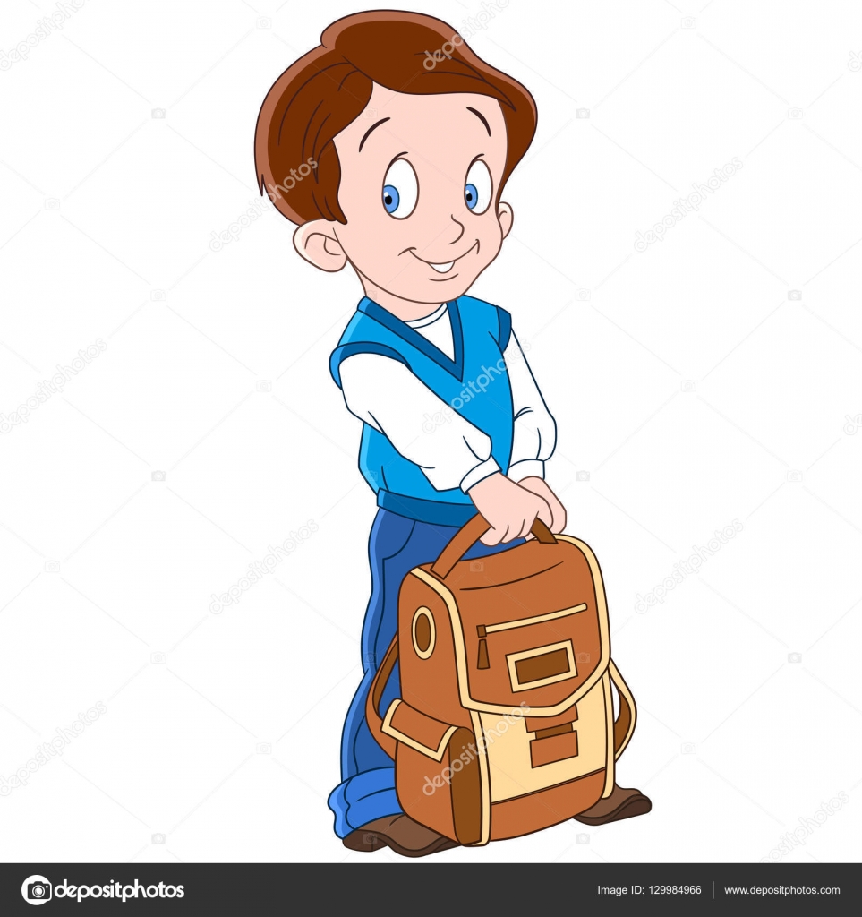 Boy With Bag Clipart | ecolesetformations.fr