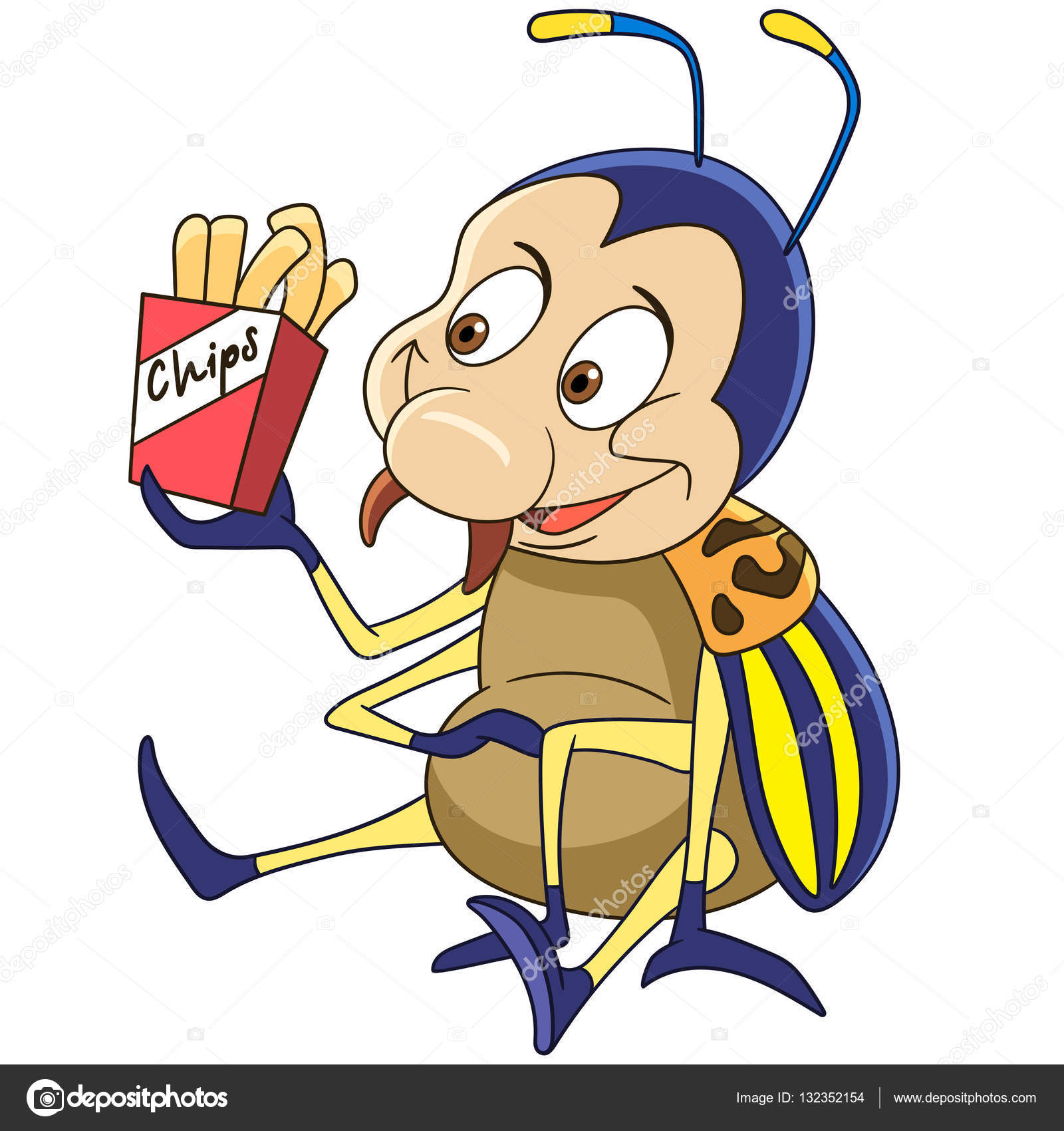 Cartoon potato beetle Stock Vector Image by ©Sybirko #132352154