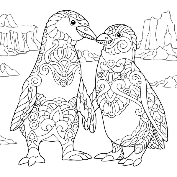50 Zentangle penguin Vector Images | Depositphotos