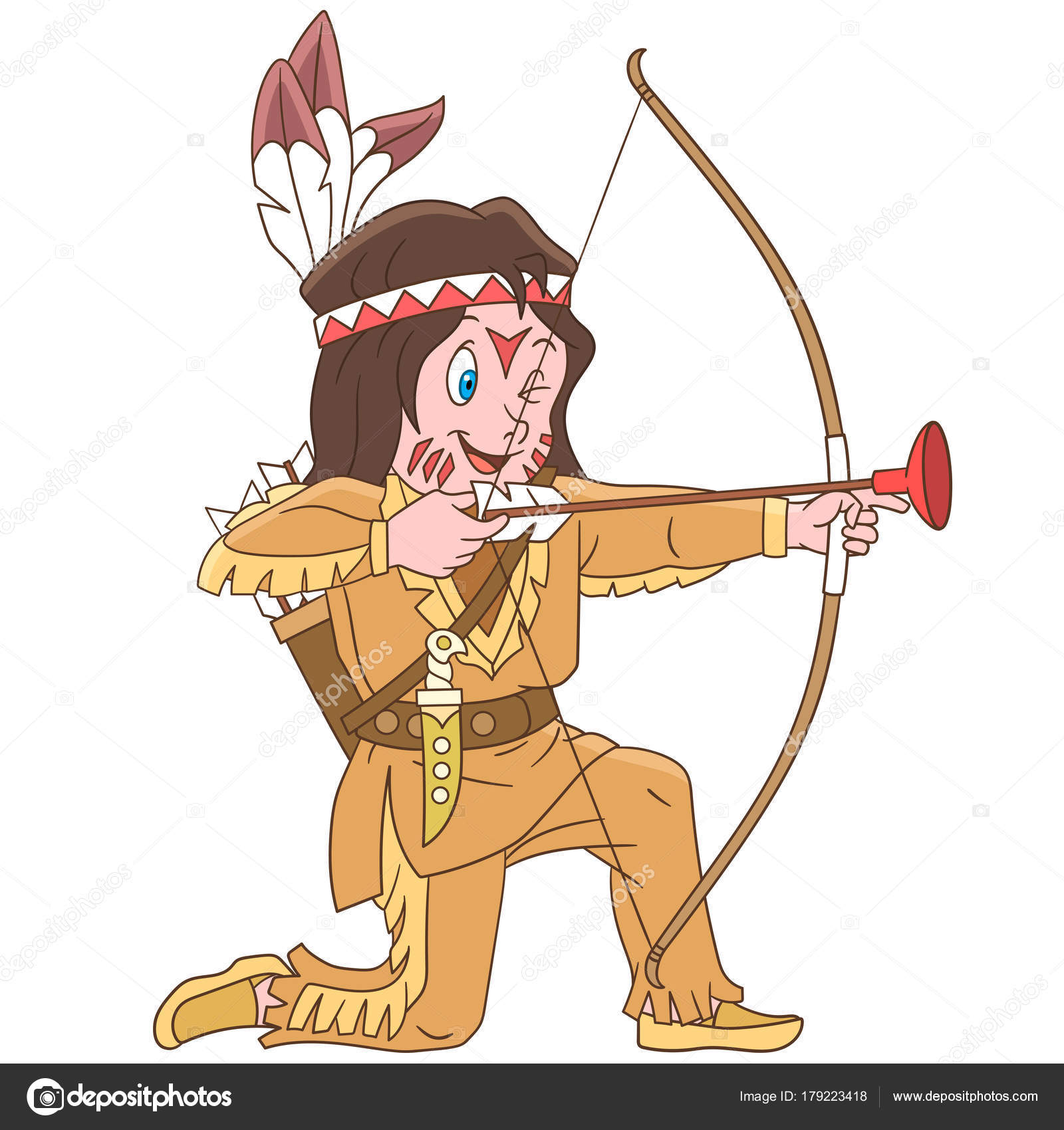 Native American Boy Cartoon