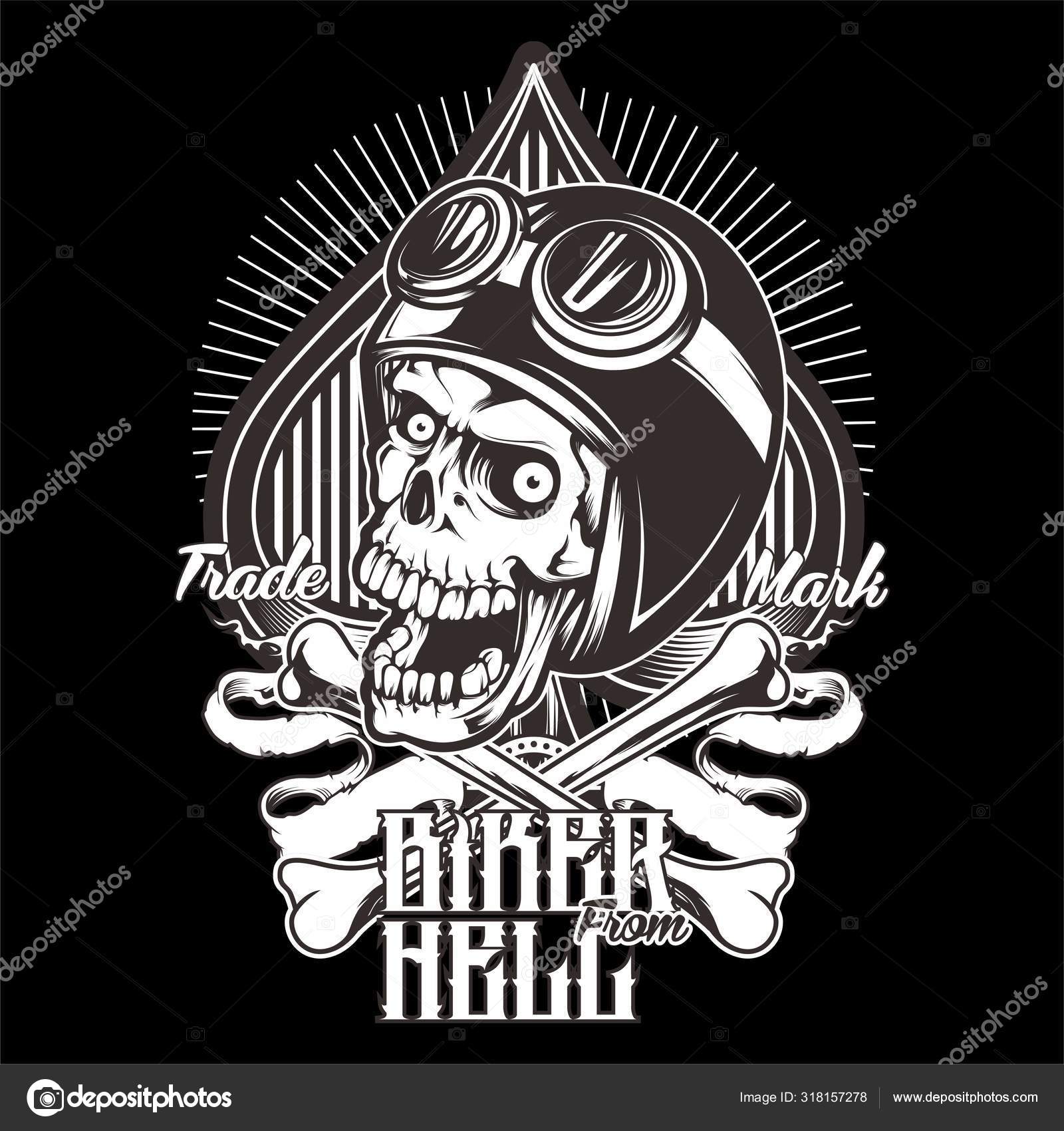 Cranio mafia con pistola mano disegno vettore - Vettoriale Stock di ...