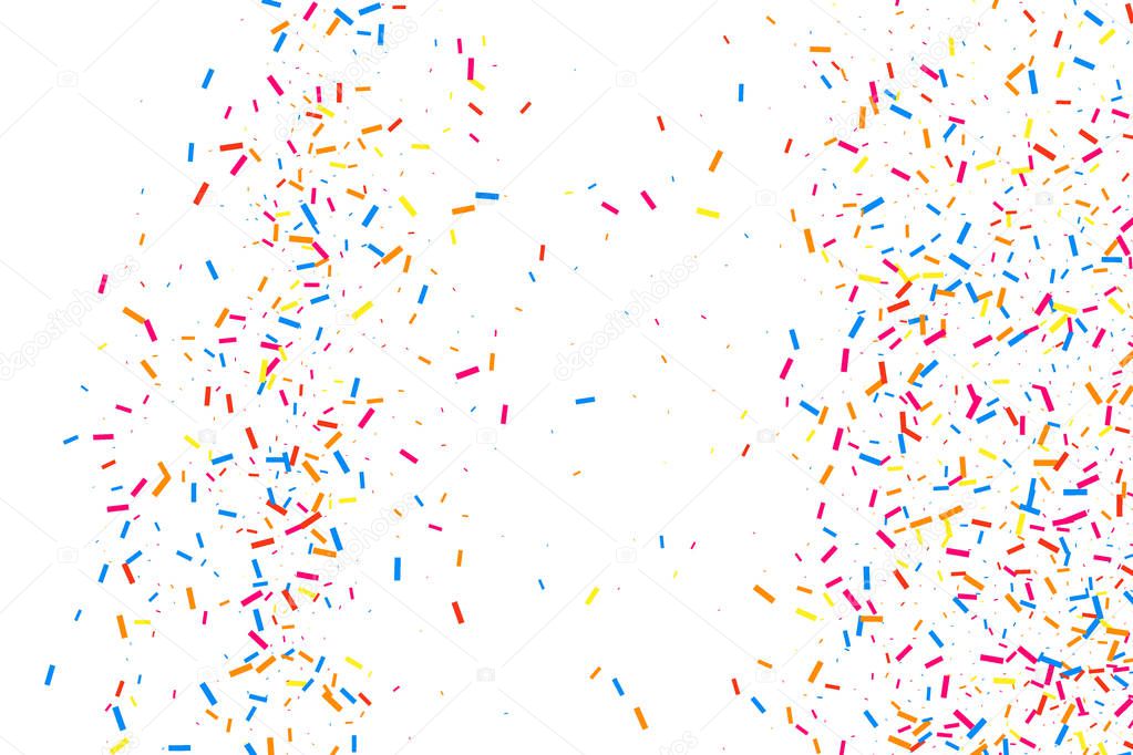 Colorful explosion of confetti. Colored grainy texture vector. Stock ...