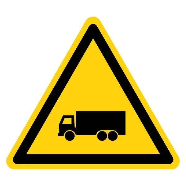 Safety signs warning triangle truck BGV A8 sign vector pictogram icon ...