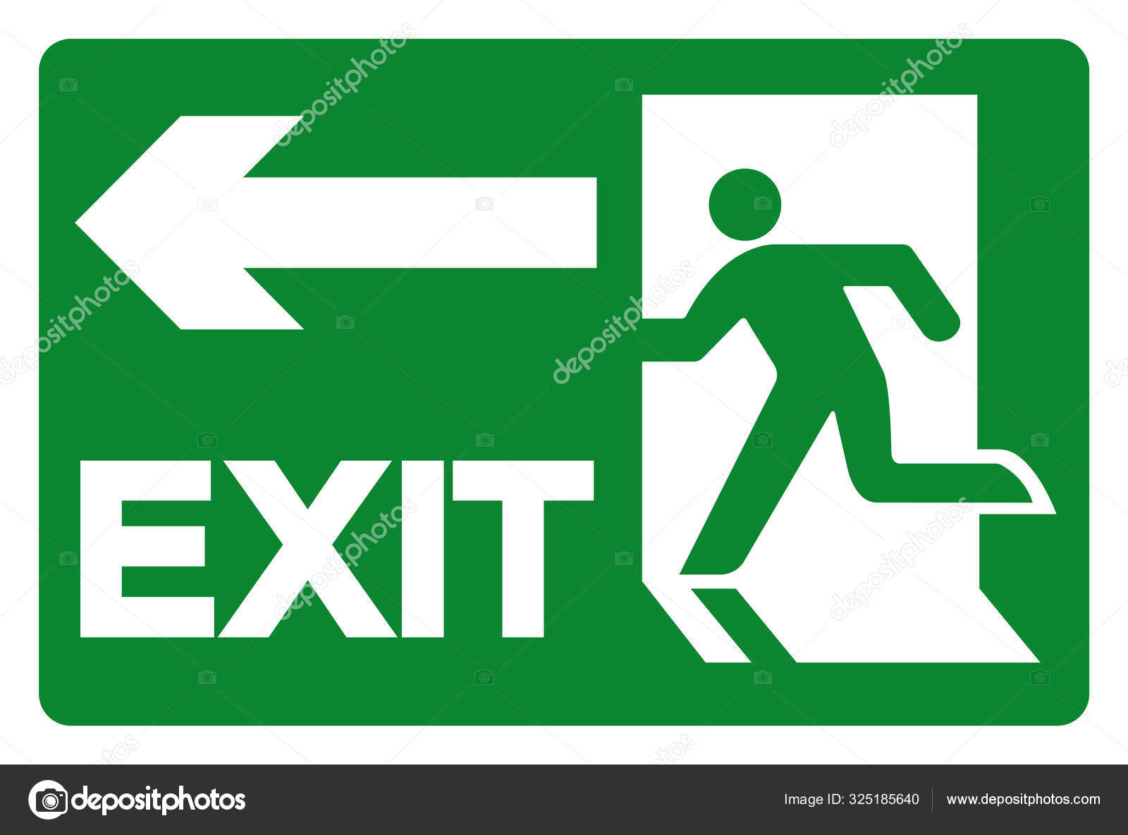 Exit Sign Vector