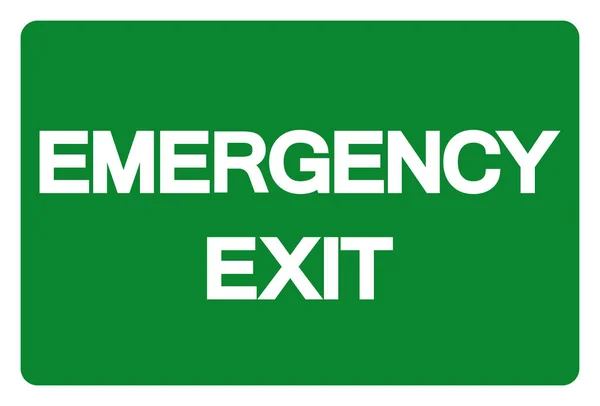 Emergency Exit Symbol Sign, Vector Illustration, Isolate On White ...