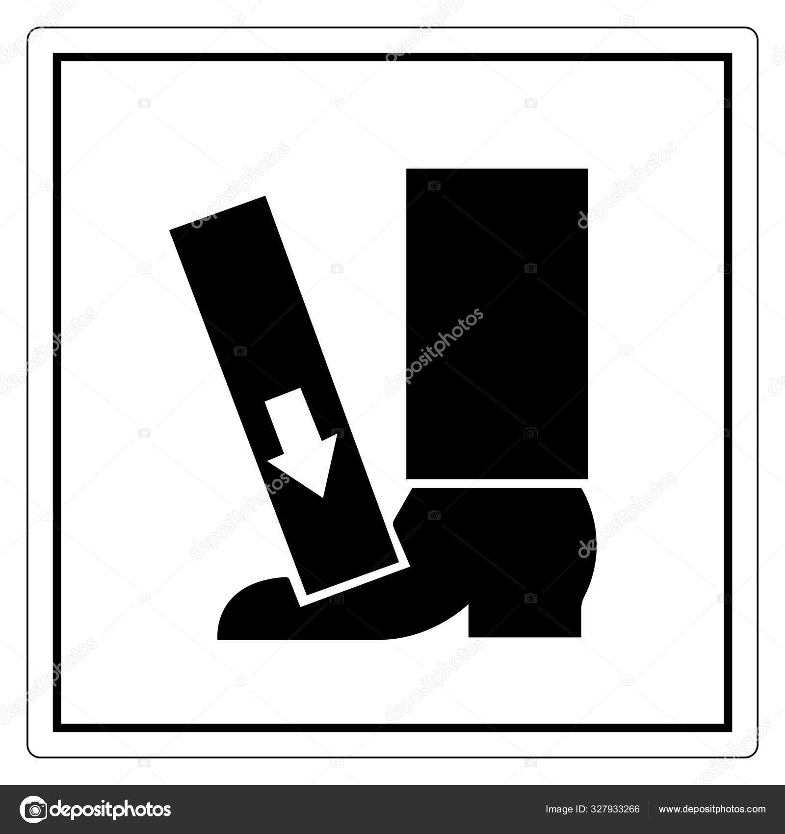 Foot Crush Force From Above Symbol Sign, Vector Illustration, Isolate ...