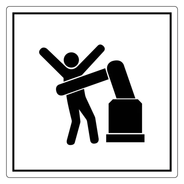 Lifting Hazard Symbol Sign, Vector Illustration, Isolate On White ...